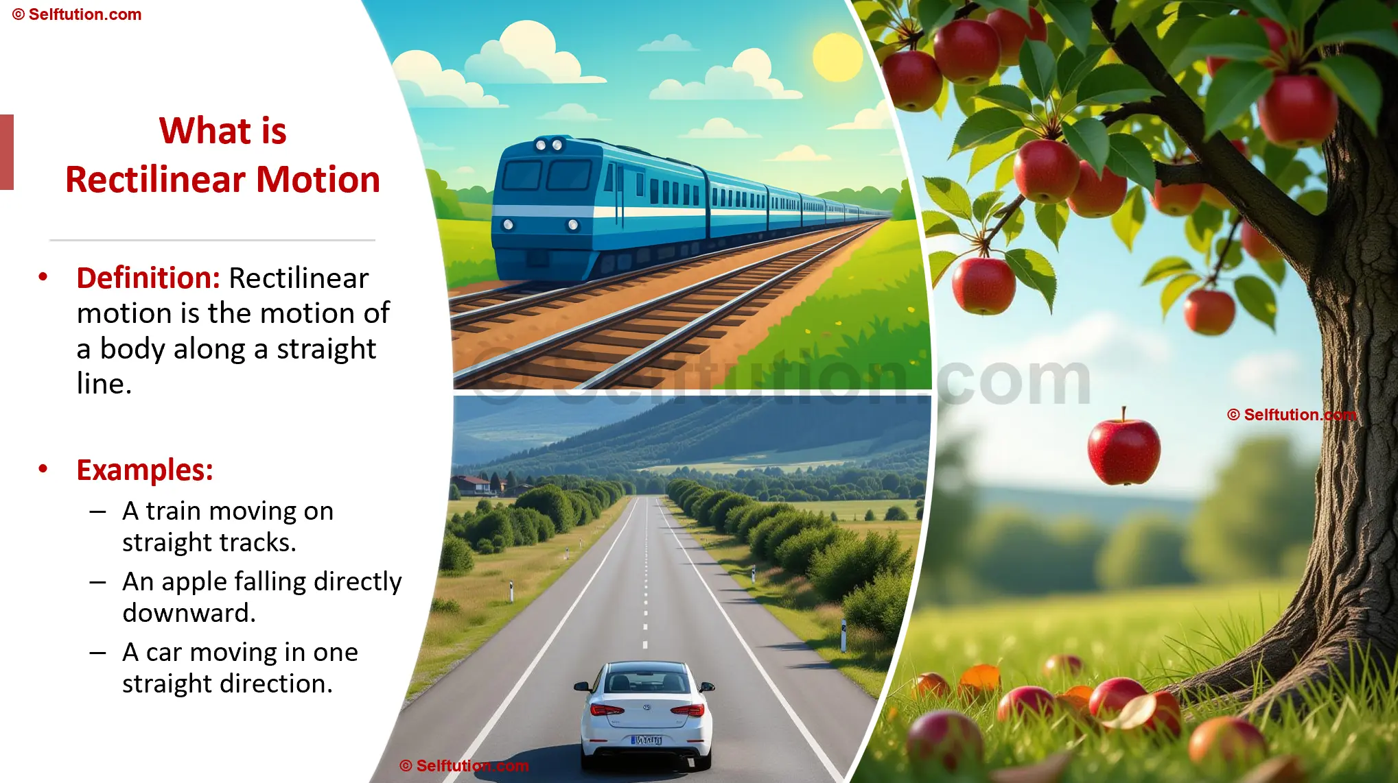 Translatory Motion: Linear, Rectilinear and Curvilinear Motions ...
